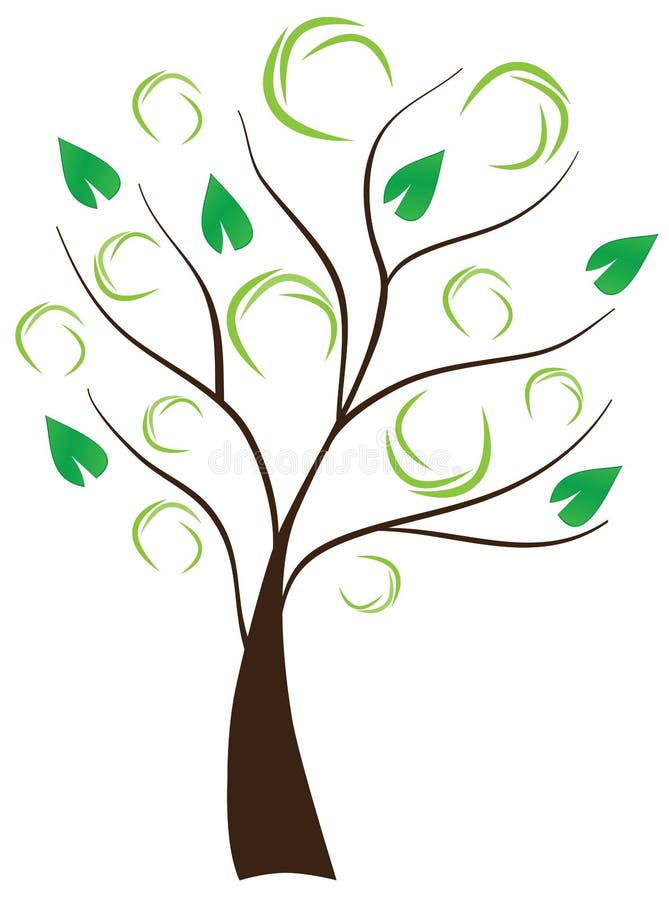 Abstract tree stock vector. Illustration of nature, style - 32733620