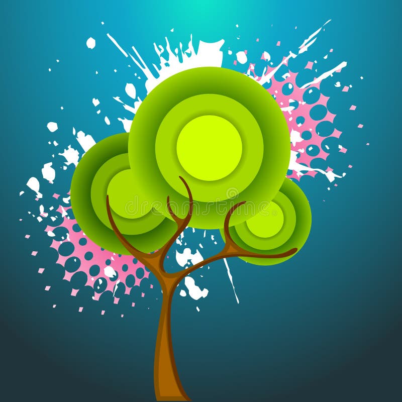 Abstract Tree stock vector. Illustration of outdoor, background - 23264329