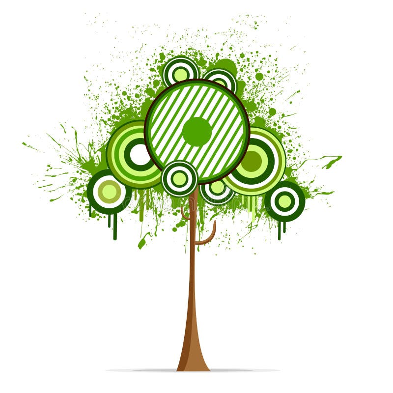 Abstract Tree stock vector. Illustration of object, nature - 25580873