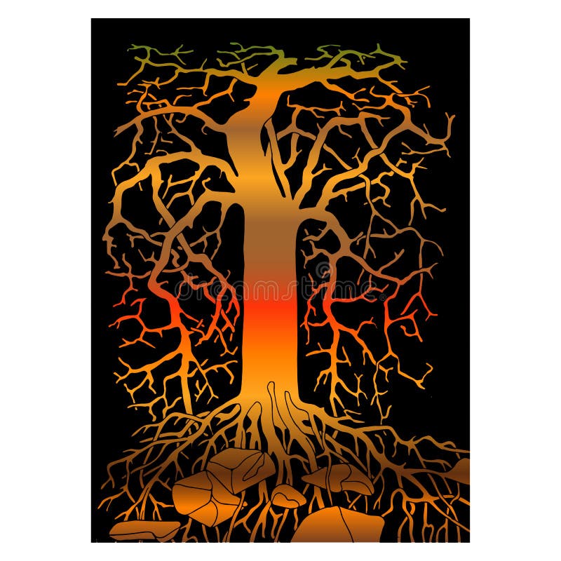 Abstract tree stock vector. Illustration of branches - 65868861