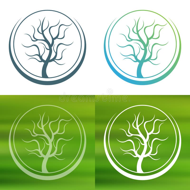 Abstract Tree Concept Logo. Stock Illustration - Illustration of emblem ...