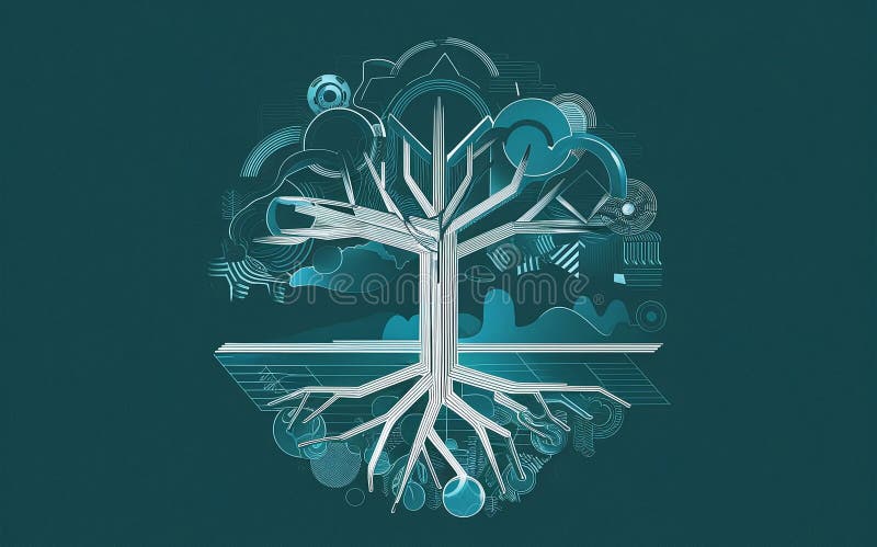 Abstract Tree Design Illustration Concept Technology Nature Community ...