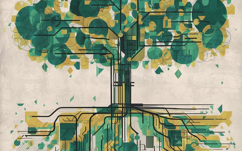 Abstract Tree Design Illustration Concept Technology Nature Community ...
