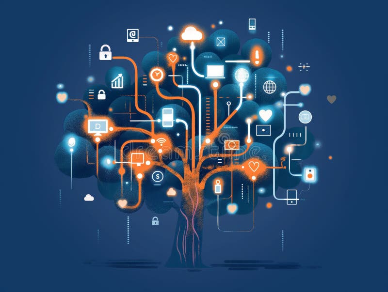 985 Digital Social Media Tree Stock Photos - Free & Royalty-Free Stock ...