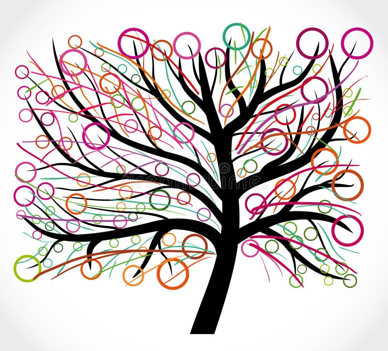 Abstract tree for design stock vector. Illustration of design - 88935861