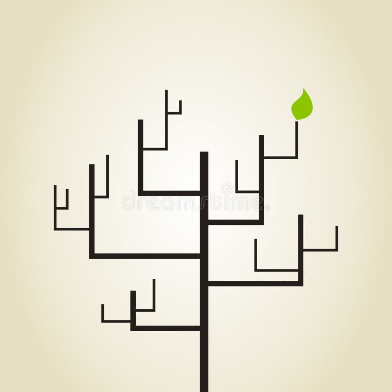 Square tree with apples. stock illustration. Illustration of drawings ...