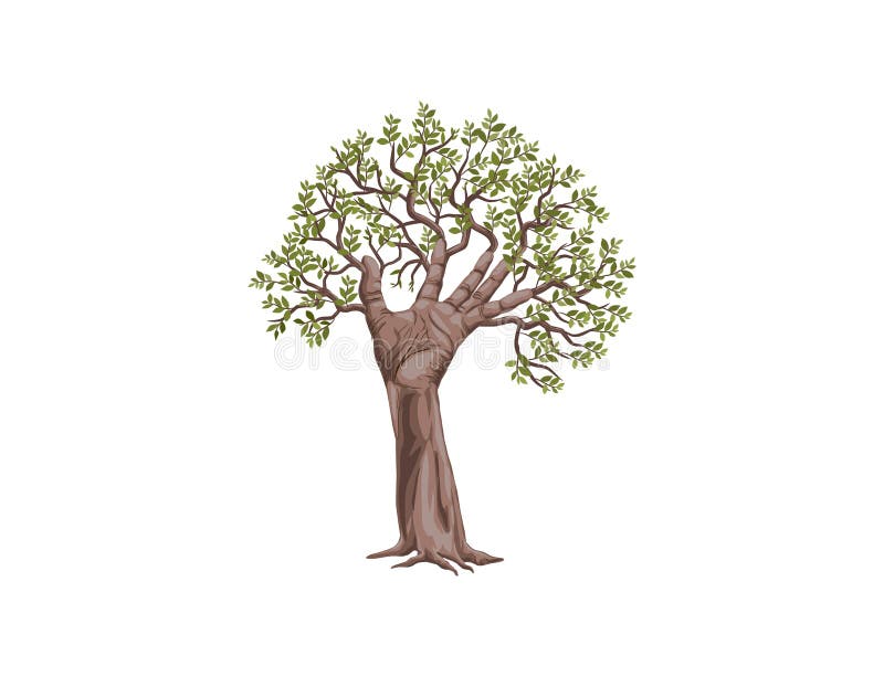 Abstract Tree Hand Illustrations Stock Vector - Illustration of ...