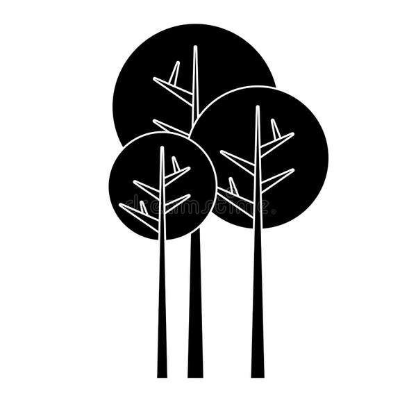 Abstract tree icon image stock illustration. Illustration of abstract ...