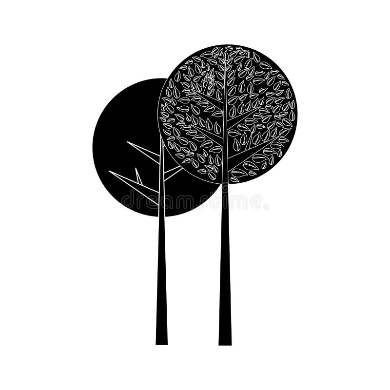 Abstract tree icon image stock illustration. Illustration of concept ...