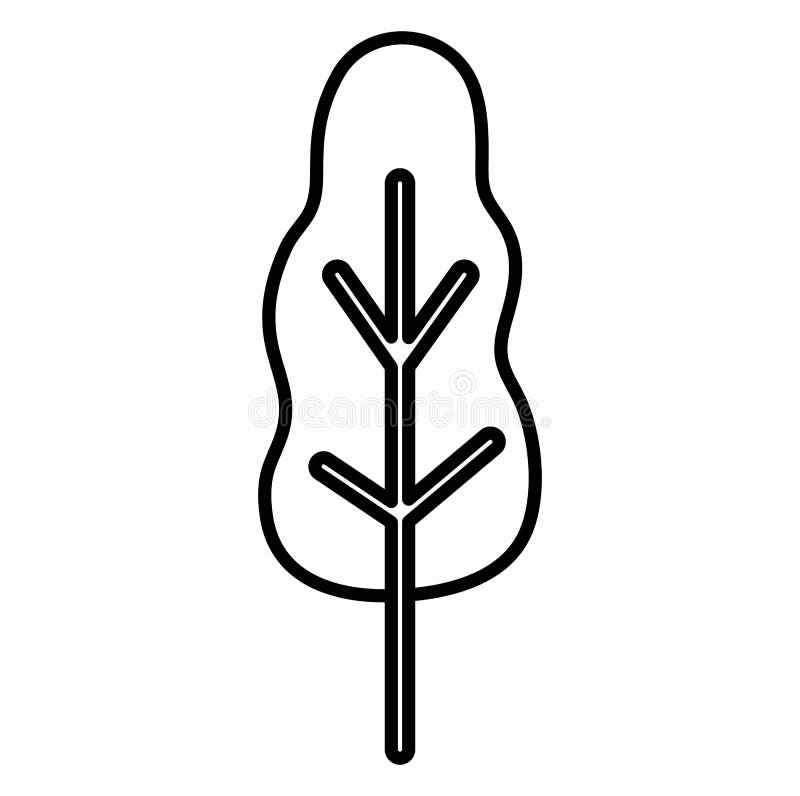 Abstract tree icon stock vector. Illustration of vector - 137326432