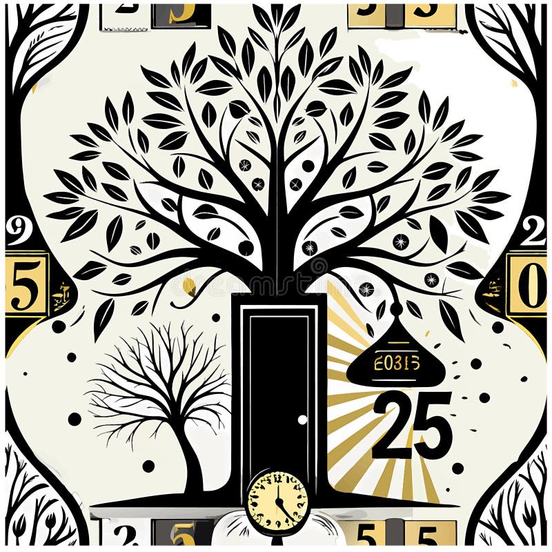 Abstract tree illustration stock vector. Illustration of outline - 6007945