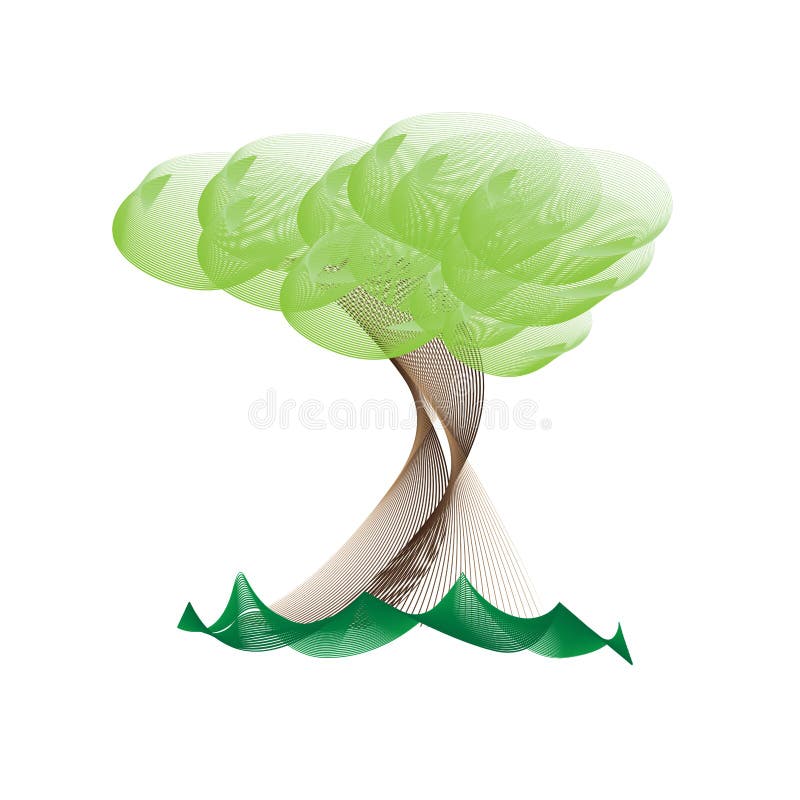 Abstract tree stock vector. Illustration of style, clip - 81490811