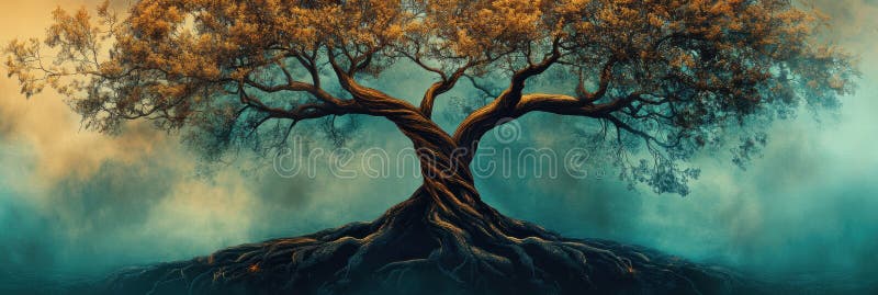 An Abstract Tree of Life Displays Intertwined Branches and Roots ...