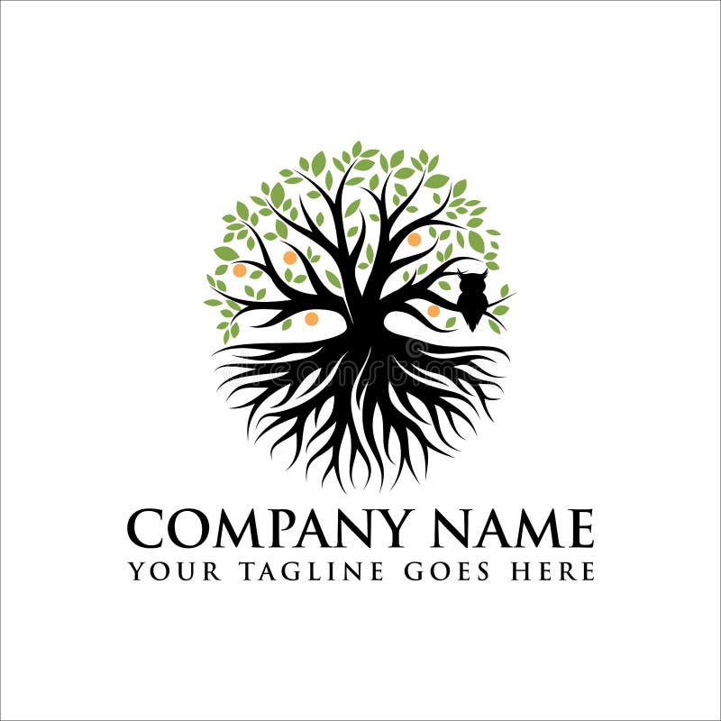 Abstract Tree Logo Design, Root Vector - Tree of Life Logo Design ...