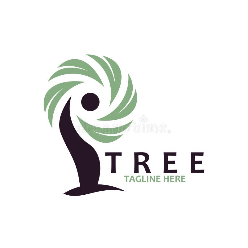 Abstract Tree Logo Icon Vector Isolated Stock Vector - Illustration of ...
