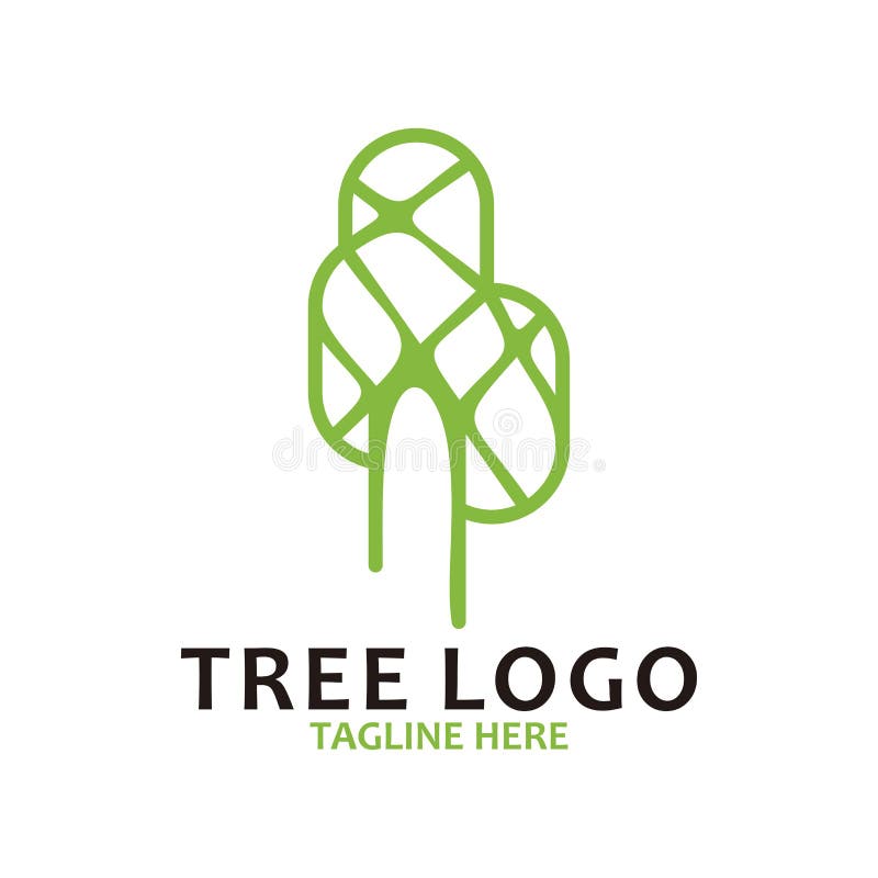 Abstract Tree Logo Icon Vector Isolated Stock Vector - Illustration of ...