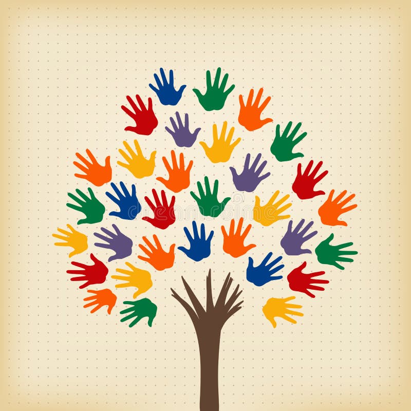 People logo tree hands stock vector. Illustration of silhouette - 41301498