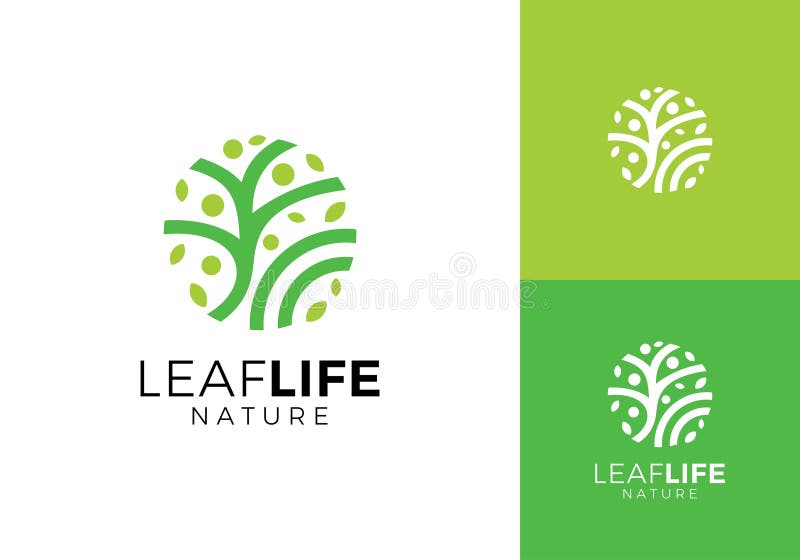 Abstract Tree People Logo Design. Simple Creative Life Leaf Nature Icon ...