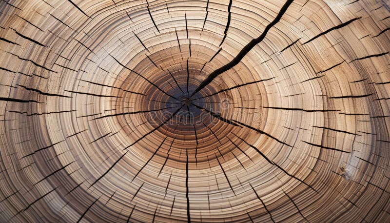 Abstract Tree Ring Pattern on Old Tree Trunk in Forest Generated by AI ...