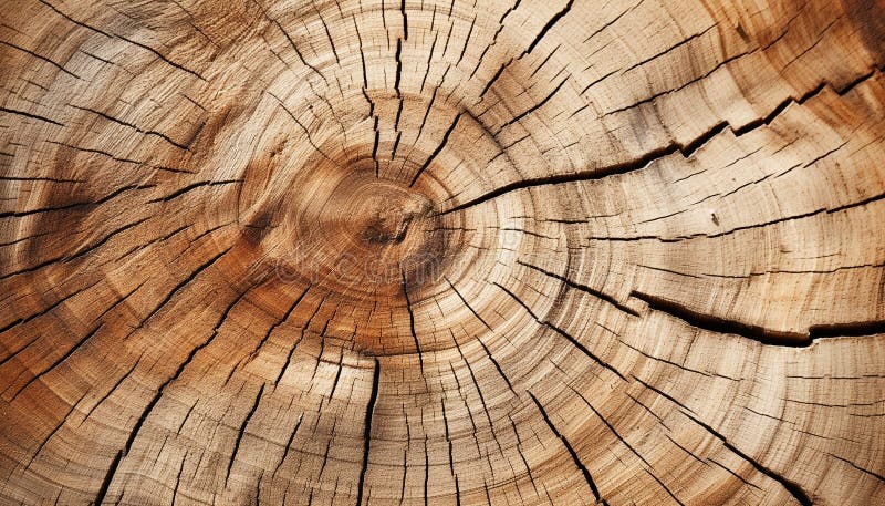 Abstract Tree Ring Pattern on Old, Weathered Tree Stump Generated by AI ...