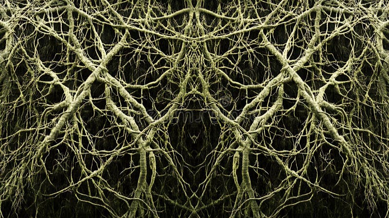 Abstract Tree Roots Background Symmetrical Pattern Good Resolution ...