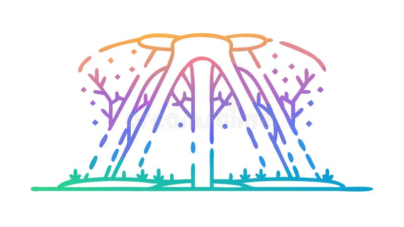 Abstract Tree Roots with Light Effects, Symbolizing Organic Energy ...