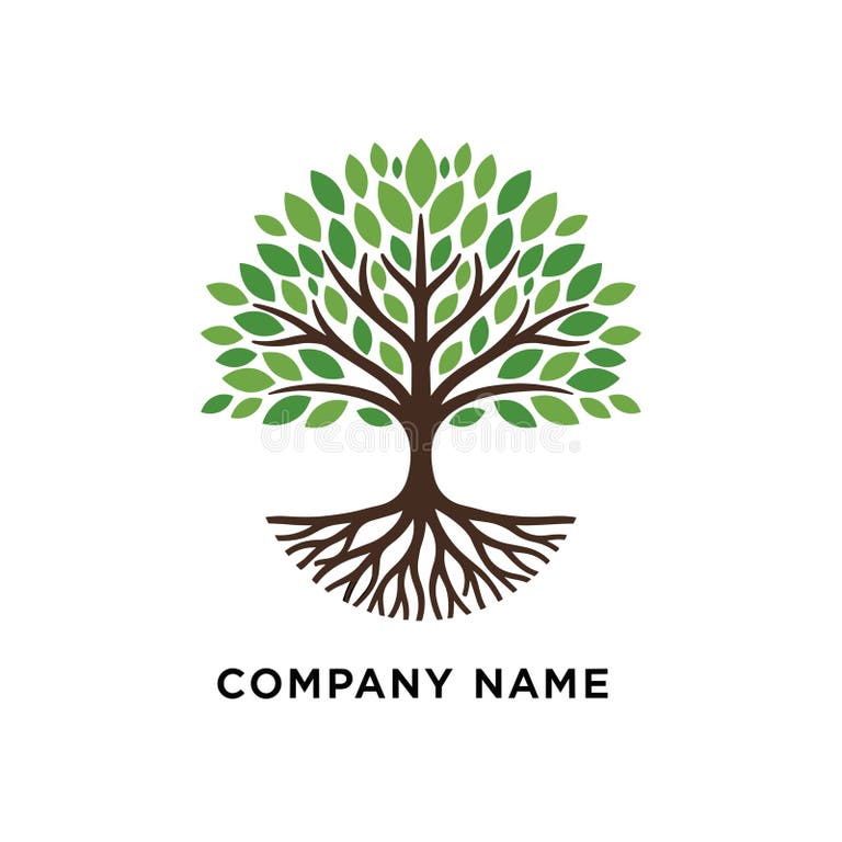 Abstract tree logo design stock vector. Illustration of leaves - 384710774