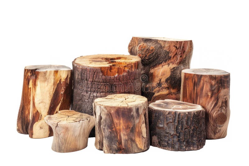 Abstract Tree Stumps: Different Tree Stump Profiles, Each Showcasing ...