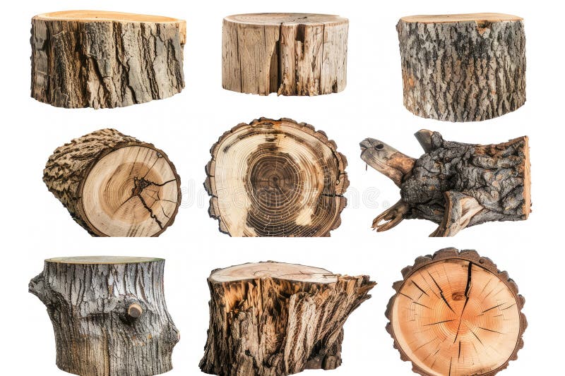 Abstract Tree Stumps: Different Tree Stump Profiles, Each Showcasing ...