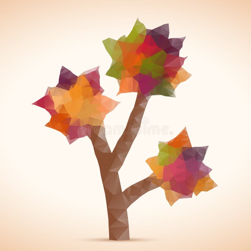 Abstract tree of triangles stock vector. Illustration of background ...