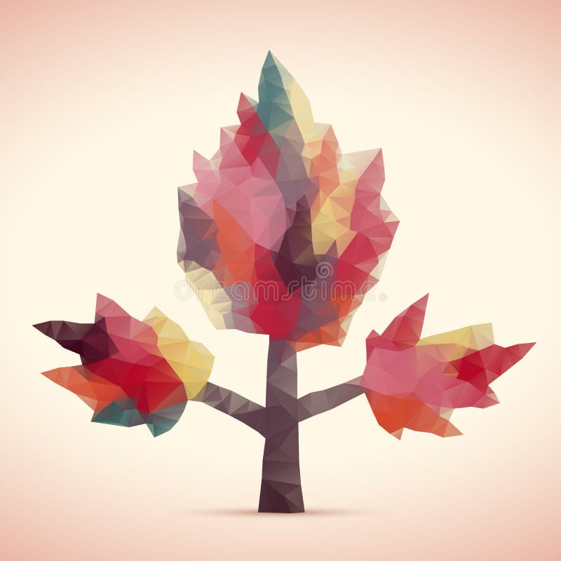 Abstract tree of triangles stock vector. Illustration of background ...