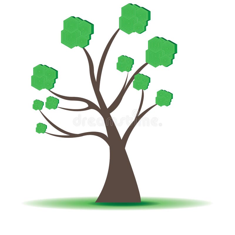 Abstract tree stock illustration. Illustration of lush - 63502729