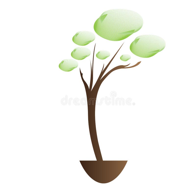 Abstract tree stock vector. Illustration of shape, summer - 81490211