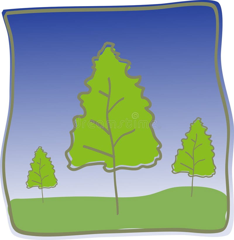 Abstract Trees Picture. Image: 6630421