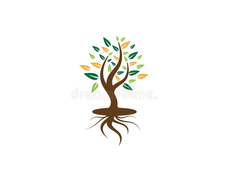 Abstract Trees Logo Design Vector Illustration Stock Vector ...