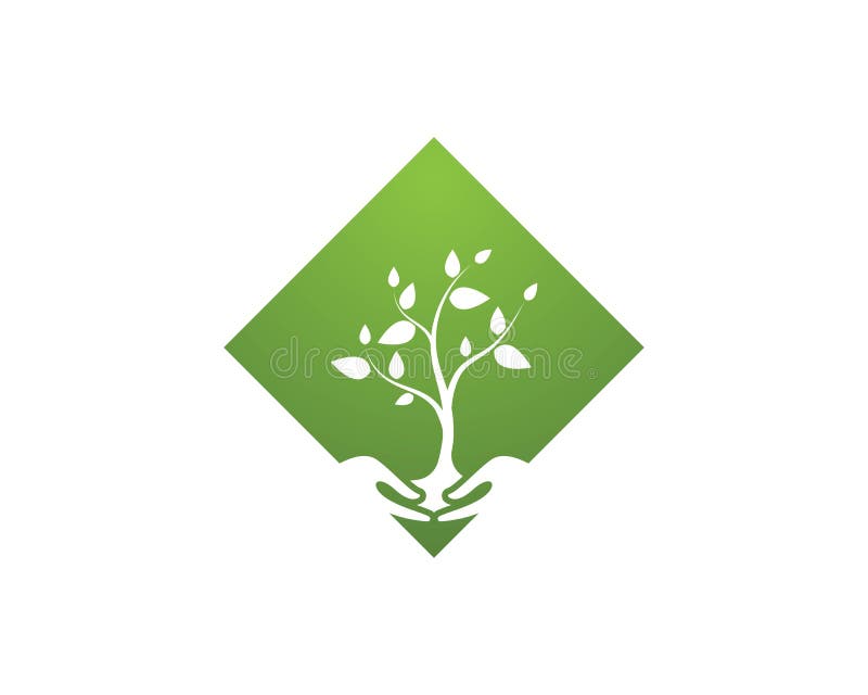 Abstract Trees Logo Design Vector Illustration Stock Vector ...