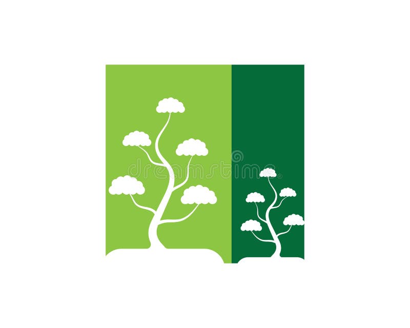 Abstract Trees Logo Design Vector Illustration Stock Vector ...