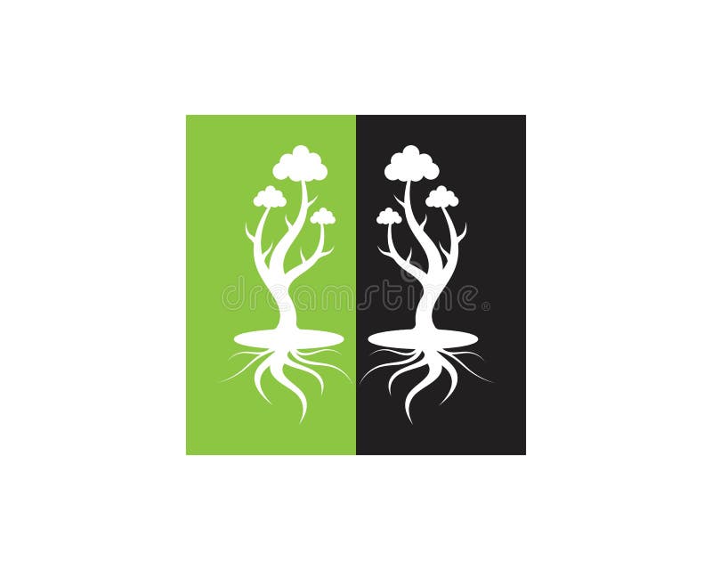 Abstract Trees Logo Design Vector Illustration Stock Vector ...
