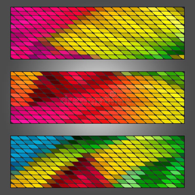 Abstract Trendy Banner with Geometric Shape. Stock Vector ...