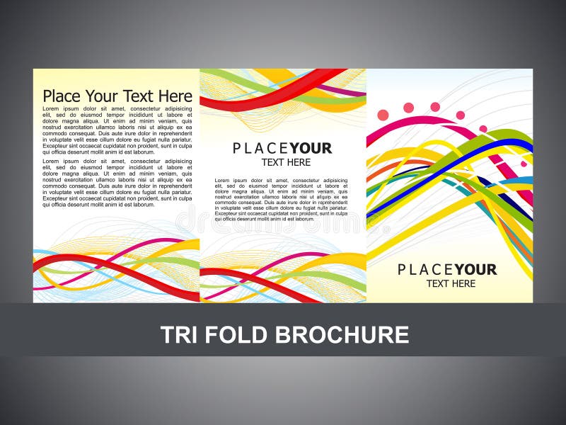 Corporate Business Tri-Fold Brochure Stock Vector - Illustration of ...