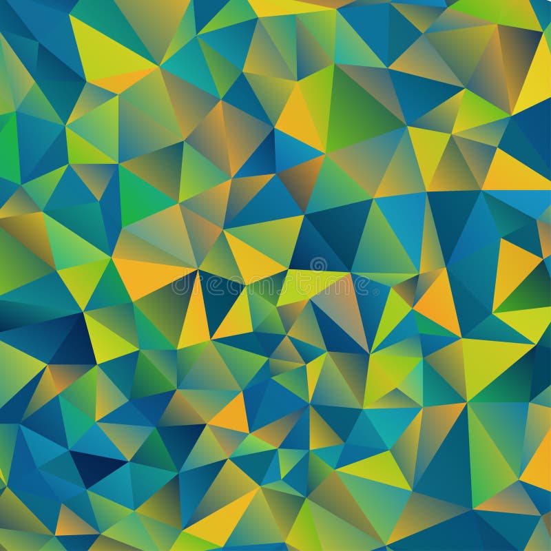 Abstract Colorful Chaotic Geometric Background. Generative Art Red Blue ...