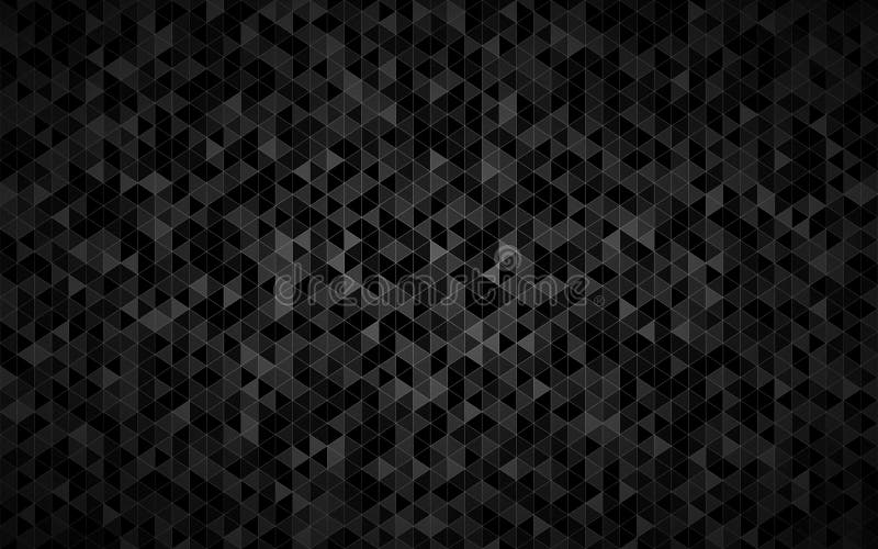 Abstract Triangle Background with Black Triangles with Different Shades ...