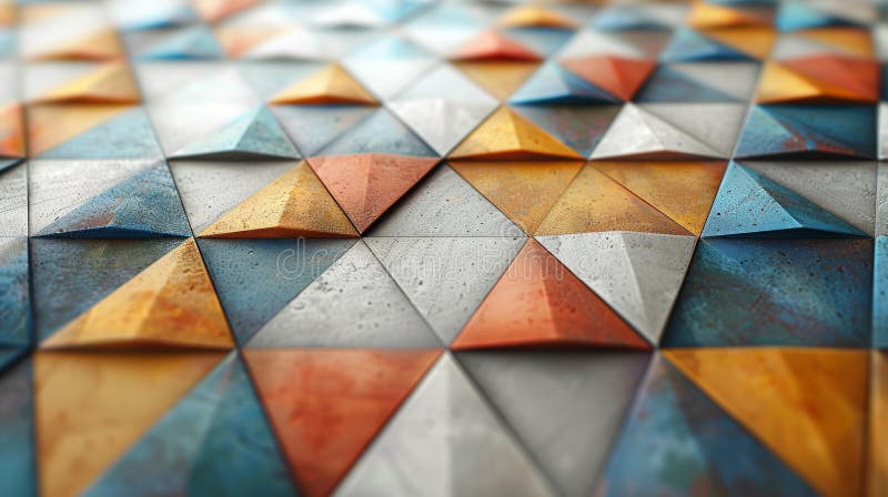 Abstract Triangle Background 3D Triangles Modern Wallpaper Stock ...