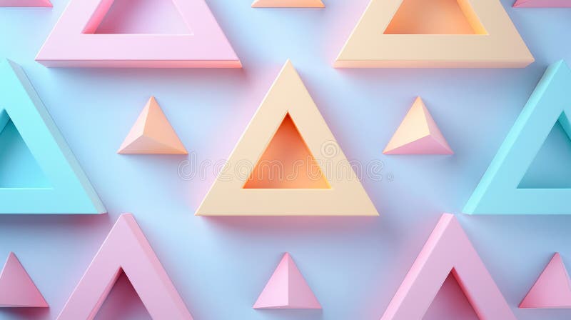 Abstract Triangle Background 3D Triangles Modern Wallpaper Stock ...