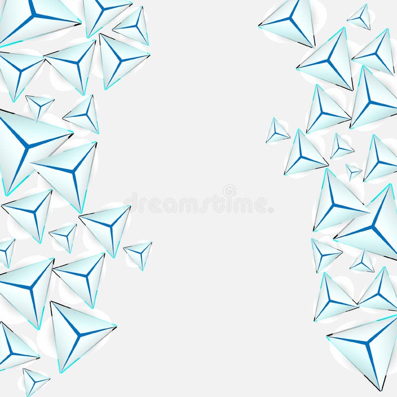 Abstract Triangle Background. 3D Triangles. Modern Wallpaper Stock ...