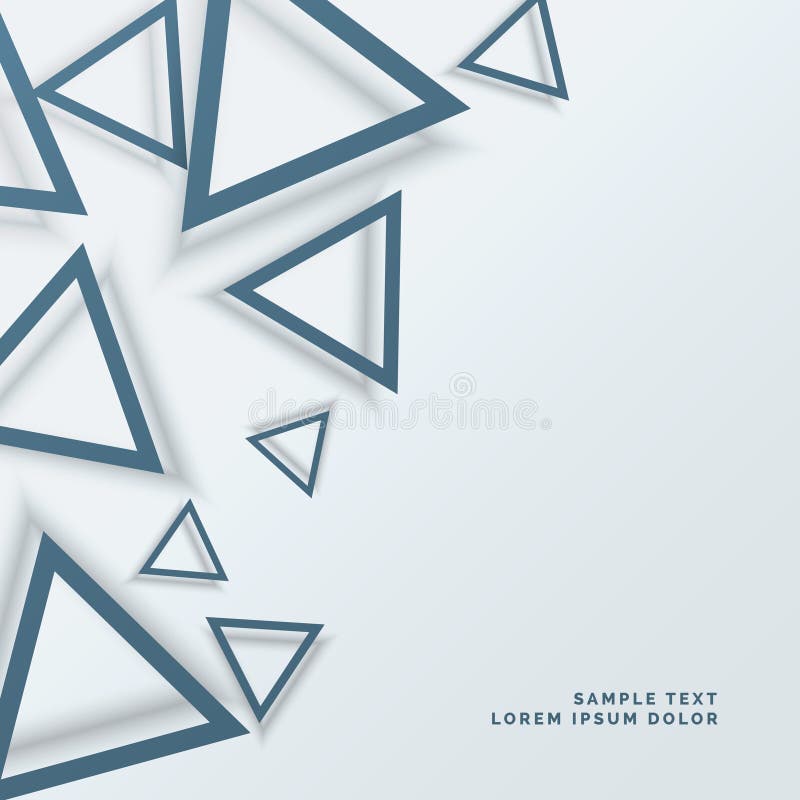 Abstract Triangle Background Design Stock Vector - Illustration of ...
