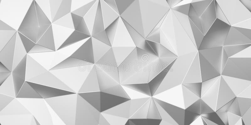 Abstract Triangle Background in Studio Room. 3d Gray Triangle Pattern ...