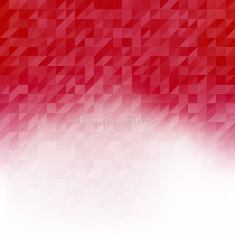 Abstract Triangle Background Vector Pattern. Geometric Red Texture ...