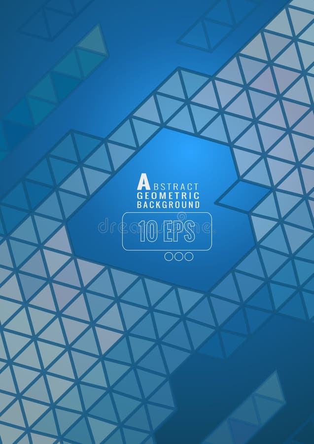 Abstract Triangle BG with Blue Space Stock Vector - Illustration of ...