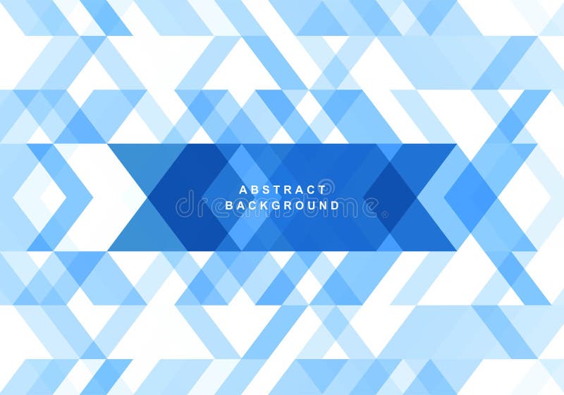 Abstract Triangle Blue Geometric Shapes Background Stock Illustration ...